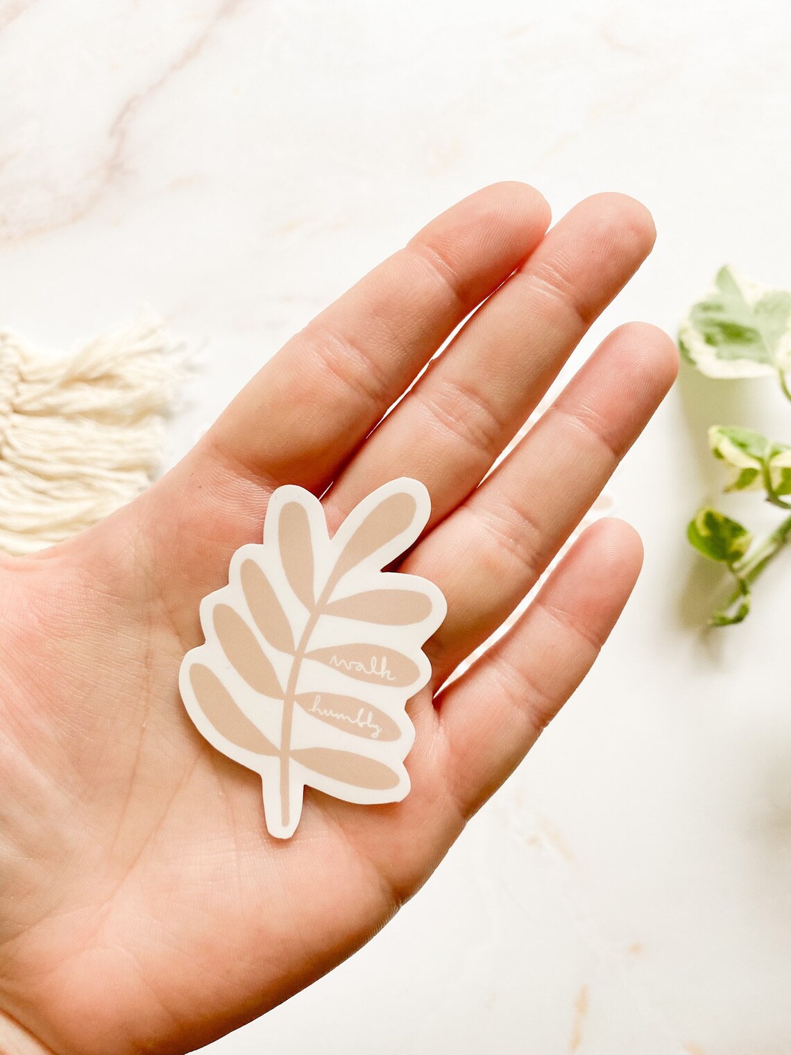 Minimal Fern Sticker Die Cut Fern Sticker Vinyl Fern | Etsy