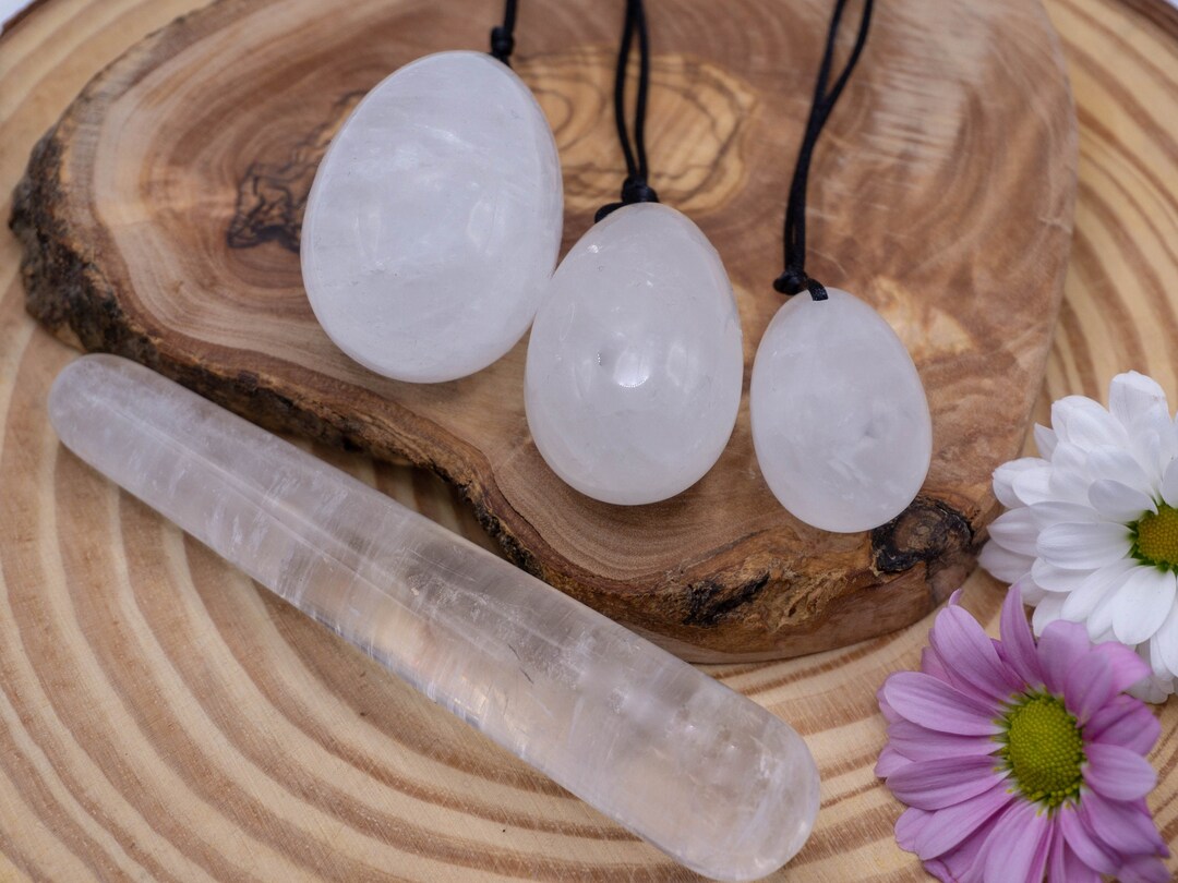 Yoni Egg Set Rock Crystal With Massage Stick - Etsy