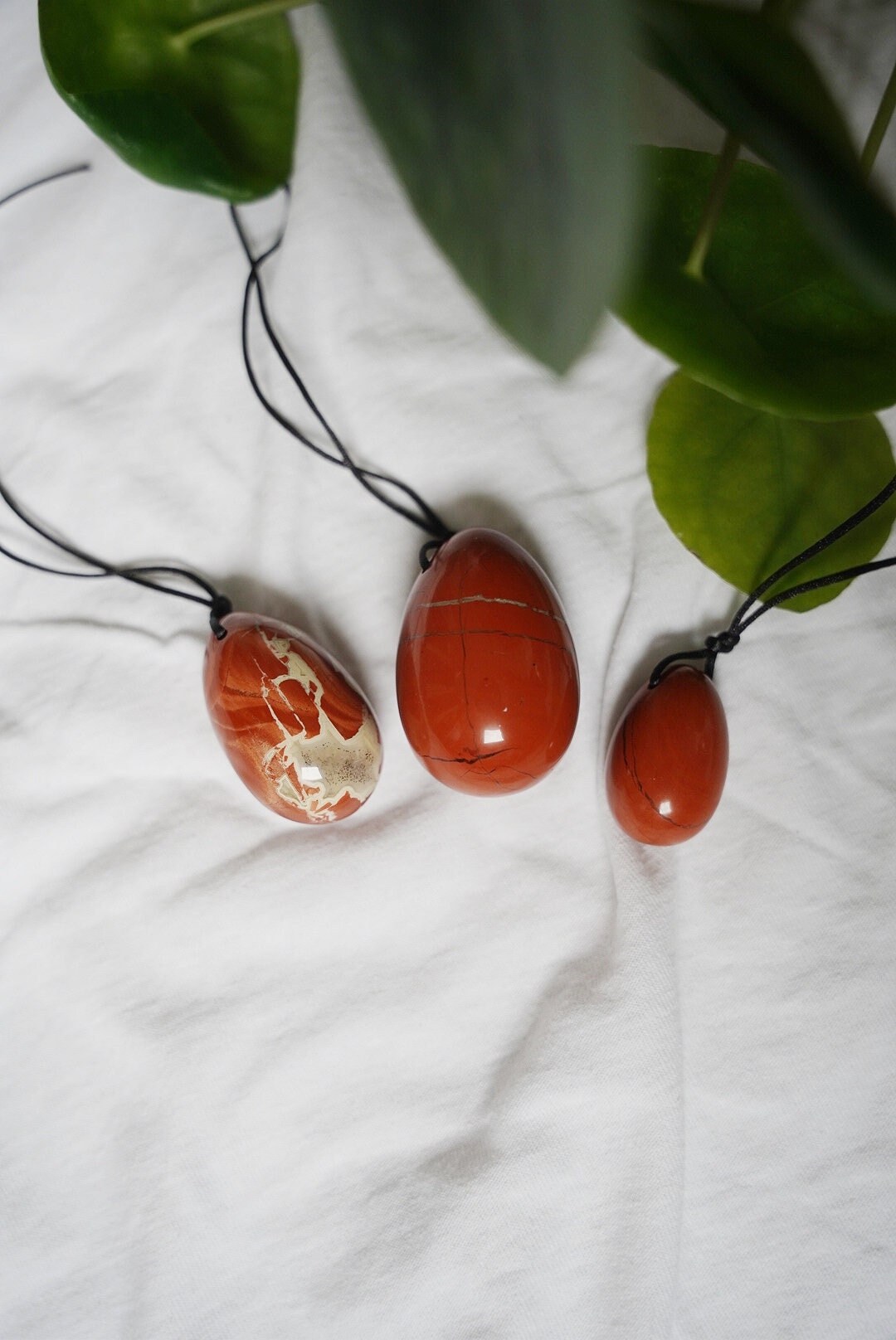 Red Jasper Yoni Egg Set Healing Stones for Holistic Health - Etsy
