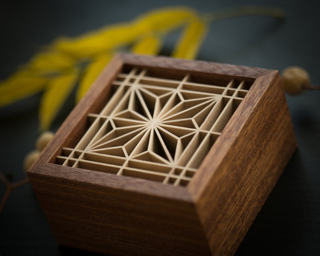 Tiny Kumiko Jewelrykeepsake Box - Etsy