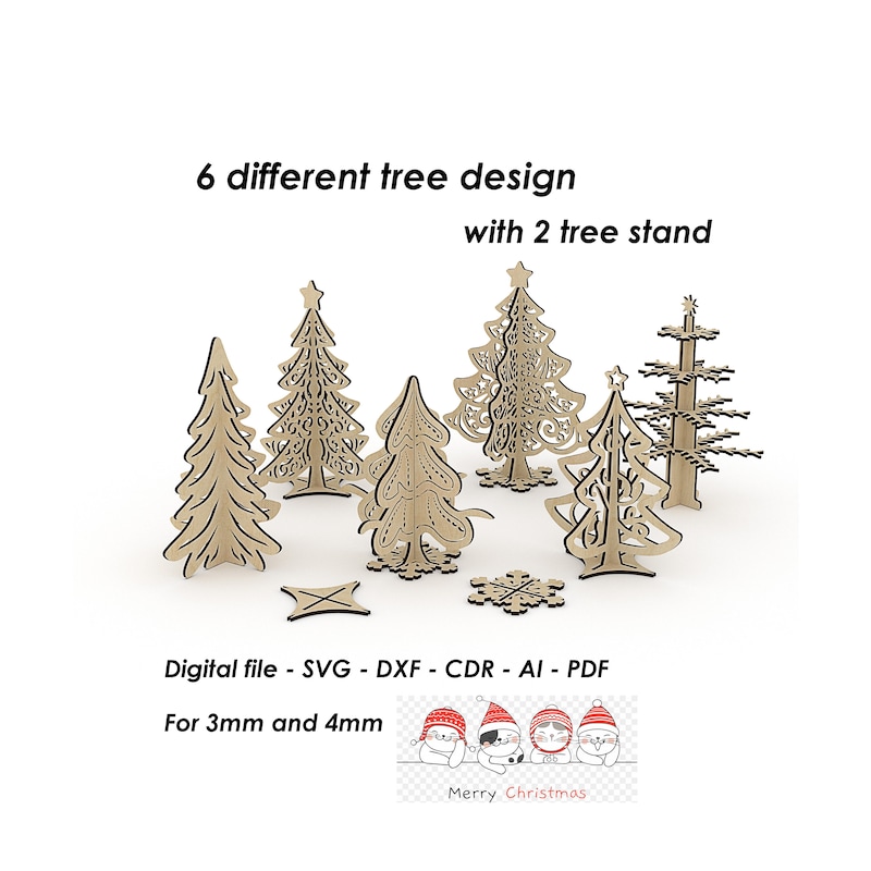 Laser Cut Tree Svg - Etsy