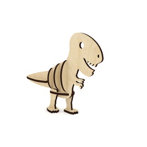 Dino Puzzle Laser Cut File, 3D Puzzle, Vector for CNC, Vector File, Vector Cut File, Digital ...