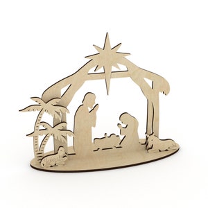 Nativity Scene, Christmas Gift, Laser Cut Files, Christmas Holy Night ...