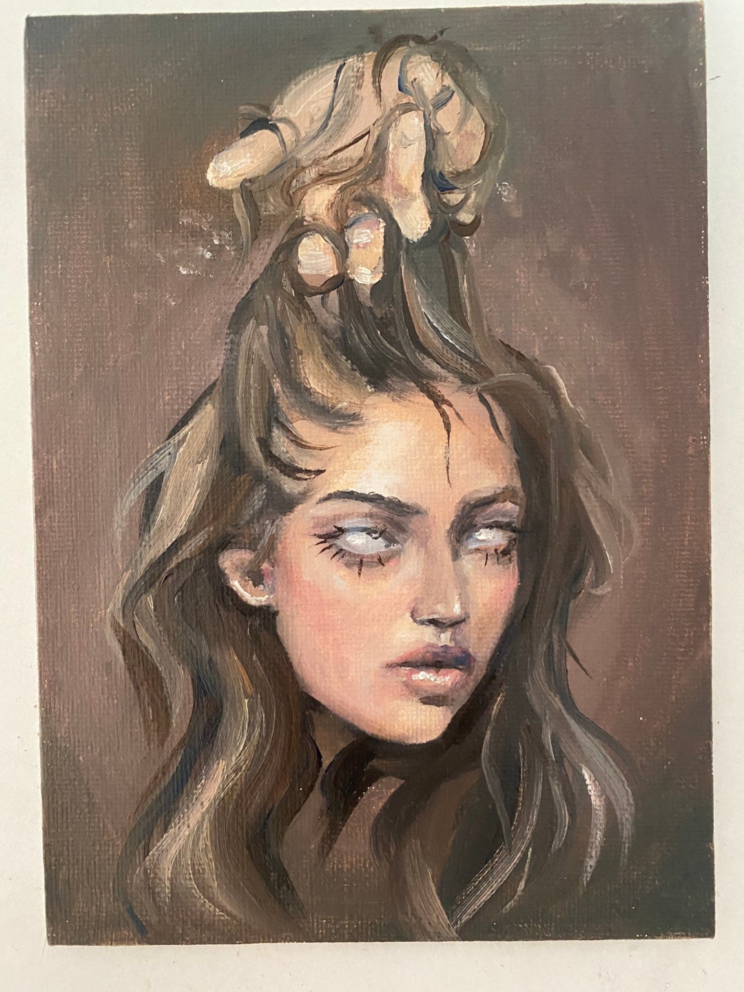 Hair Pulling Print - Etsy