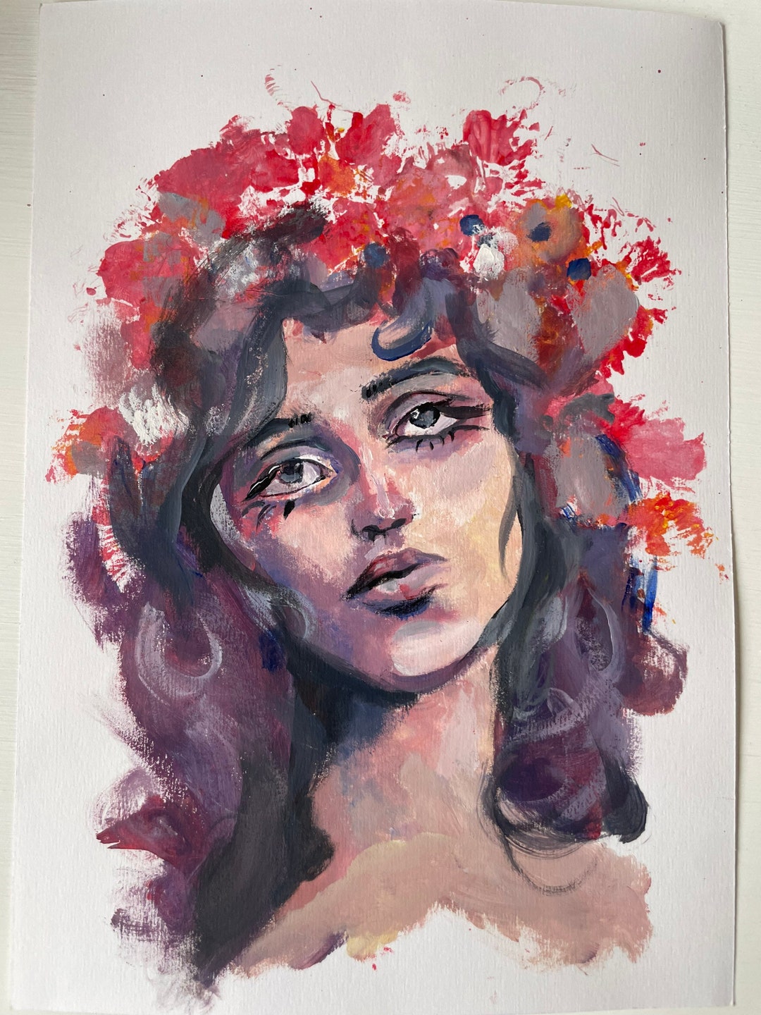 Flower Crown (print) - Etsy