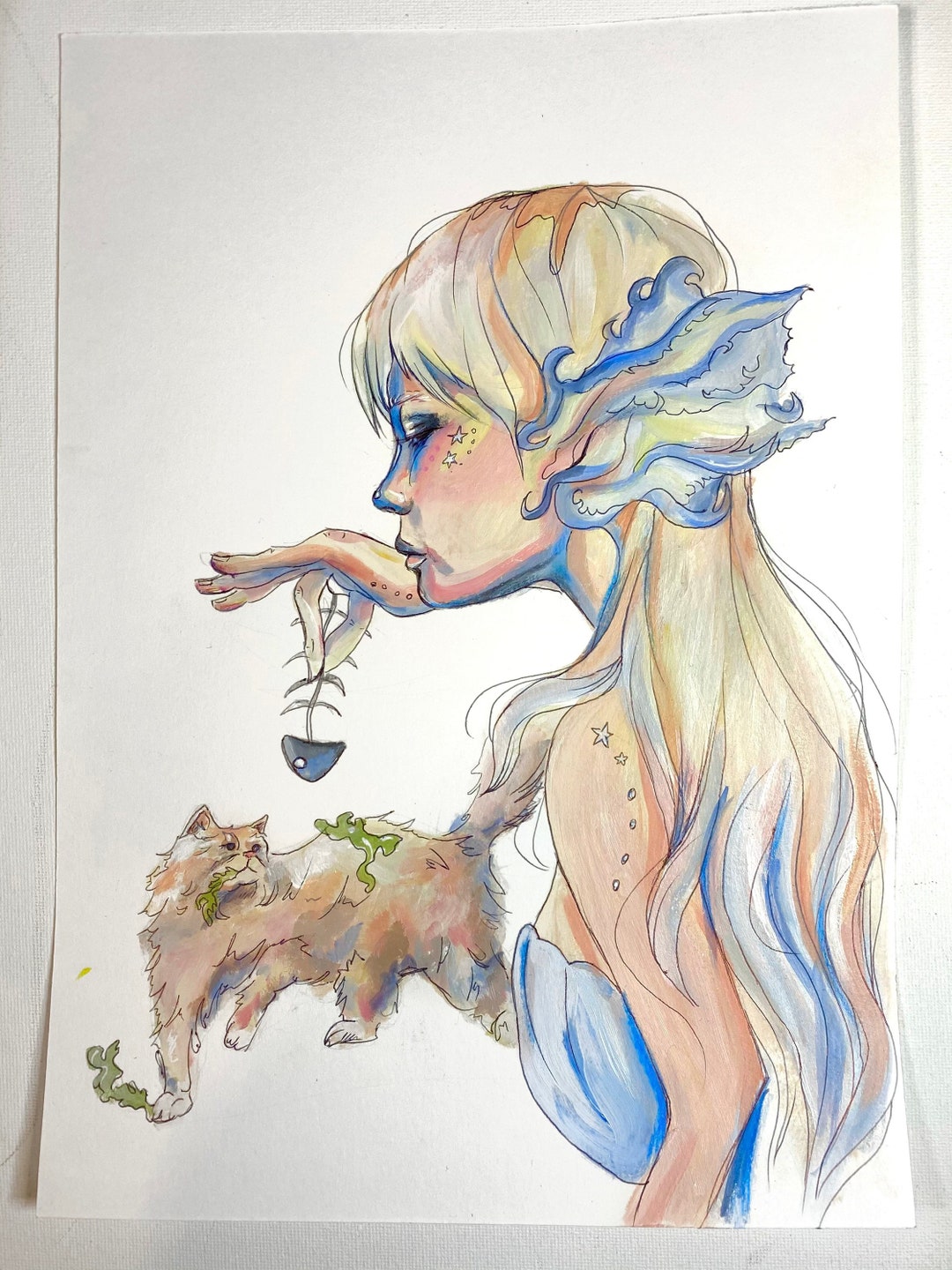 Mermaid Print - Etsy
