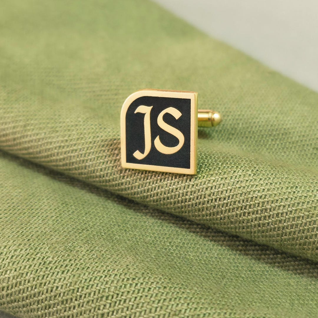 Custom Initial Cufflinks for Men – Personalized Wedding Gift for Groom ...
