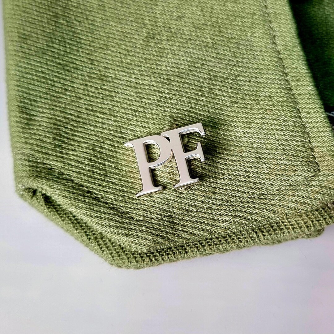 Custom Initial Cufflinks for Men, Personalized Monogram Cufflinks ...