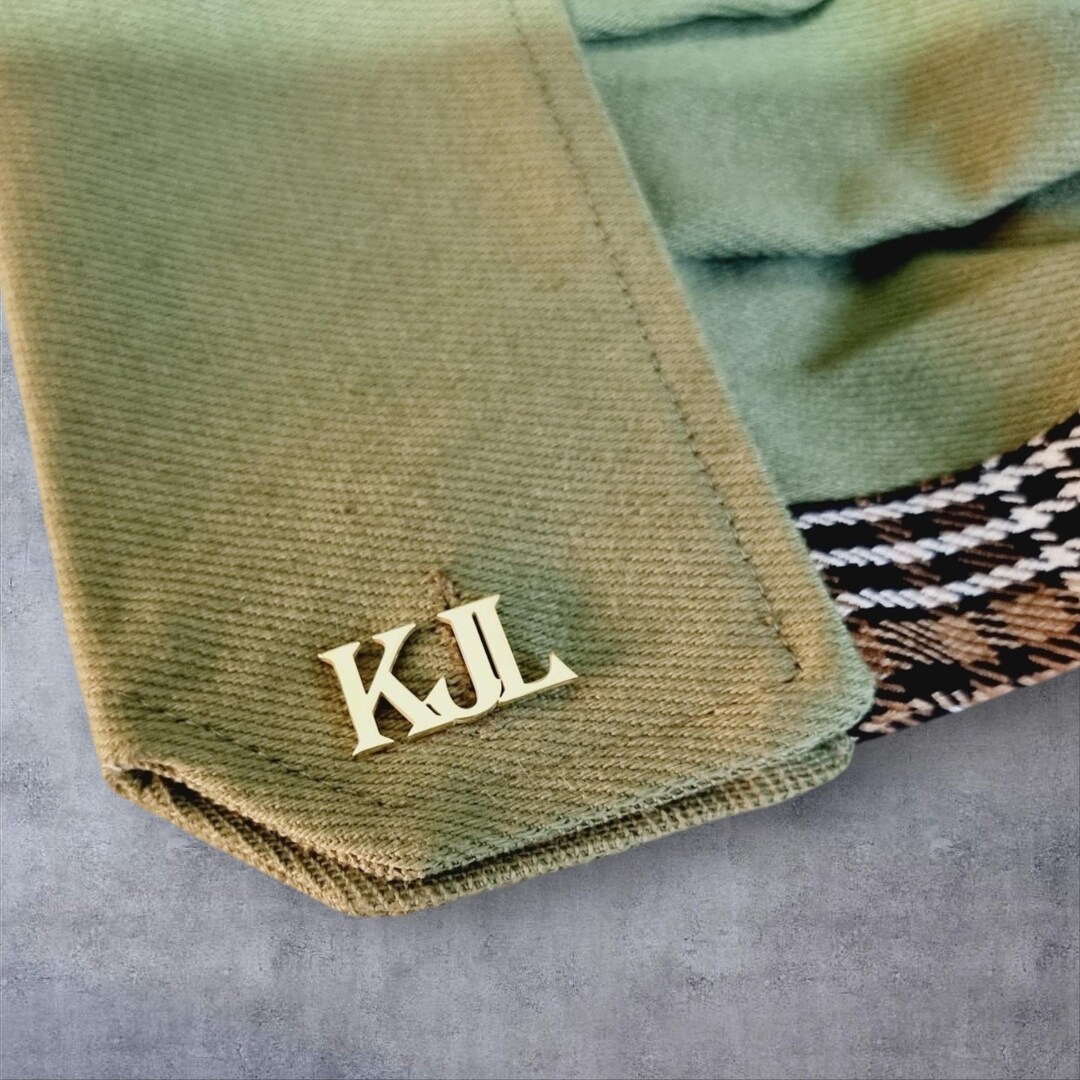 Cufflinks,custom Initials Cufflink Set, Personalized Groomsmen Gifts ...