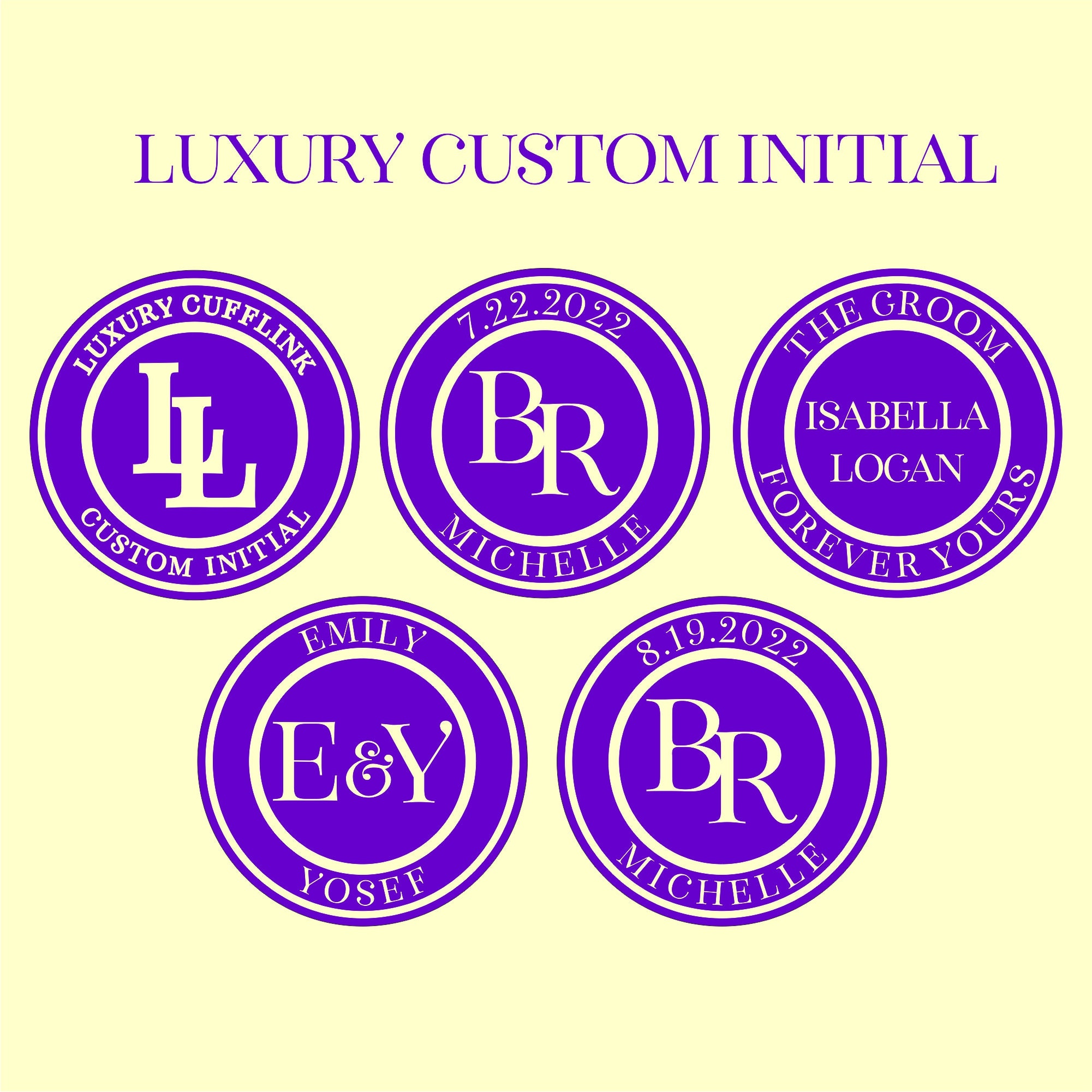Luxury Custom Cufflinks Personalized Custom Cufflinks Luxury - Etsy