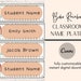Editable Canva Template for Classroom / Printable Desk Labels | Etsy