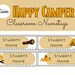 Camping Classroom Editable Name Plate With Number Line / Rustic ...