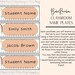 Editable Canva Template for Classroom / Printable Desk Labels / Neutral ...