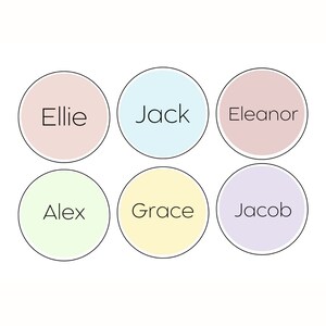 Pastel Colors Calming Classroom Name Tags / Printable Name Tags ...
