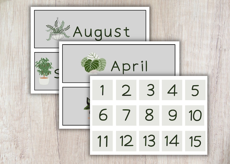 Modern Farmhouse Classroom Calendar Printable / Editable Classroom ...