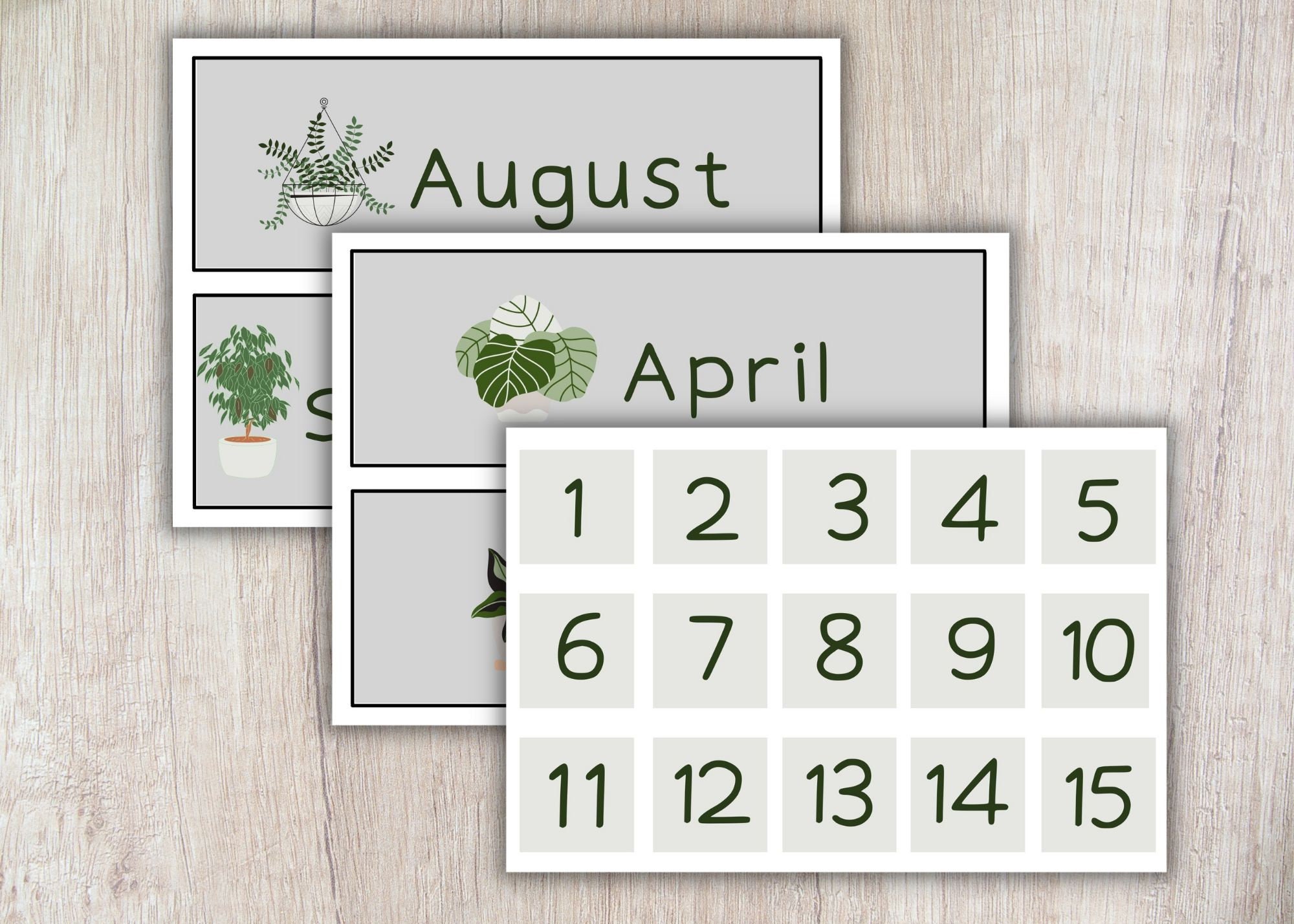 Modern Farmhouse Classroom Calendar Printable / Editable Classroom ...