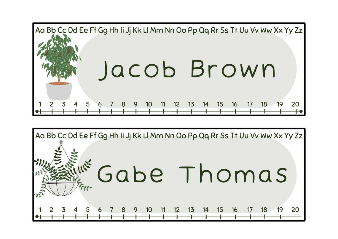 Modern Farmhouse Classroom Organization Bundle / Name Tag Templates for ...