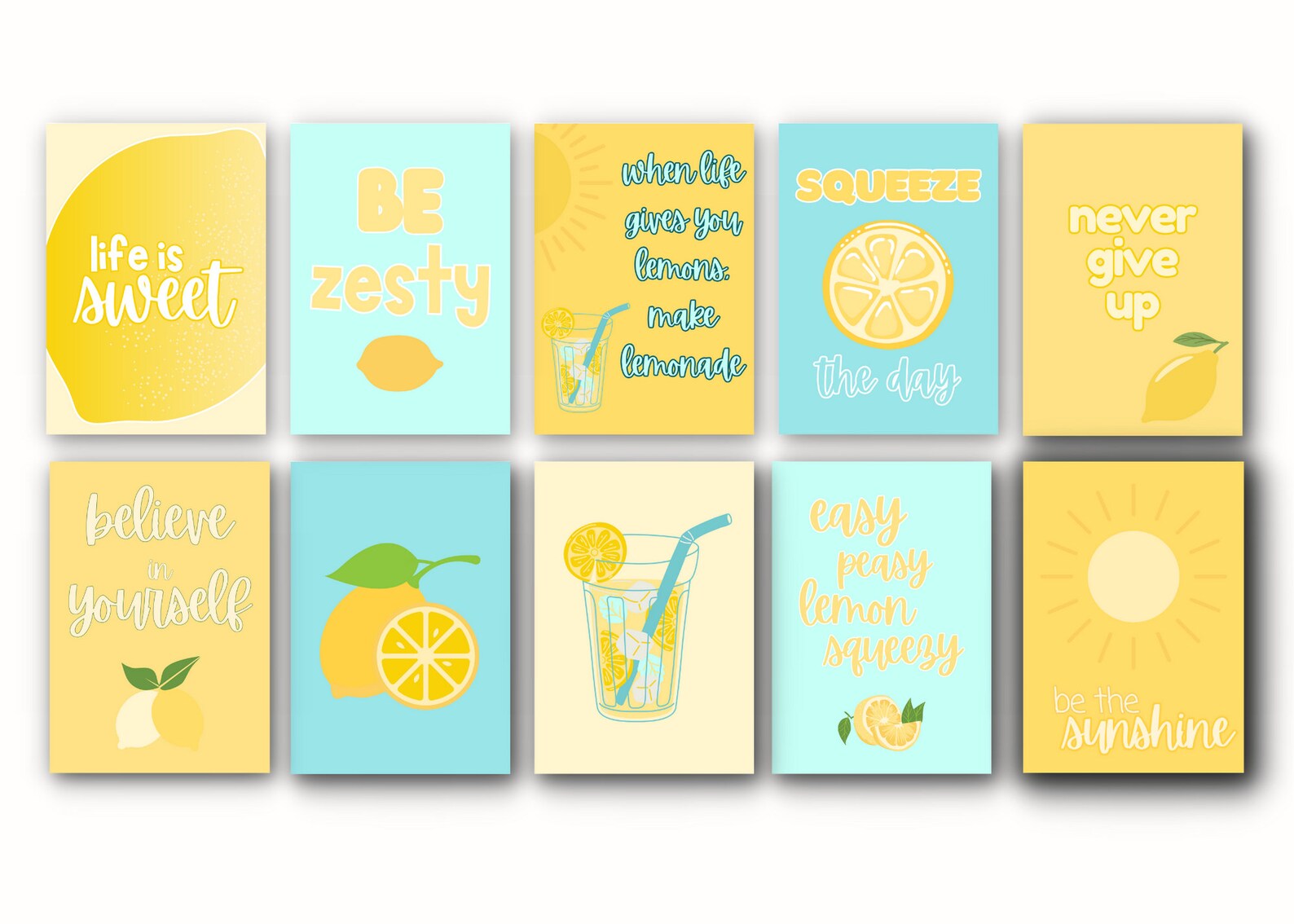 Lemon Classroom Bulletin Board Positive Quote Posters / Lemonade Stand ...