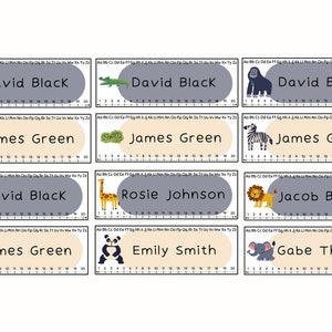 Zoo Safari Classroom Desk Labels / Elementary School Name Plates ...