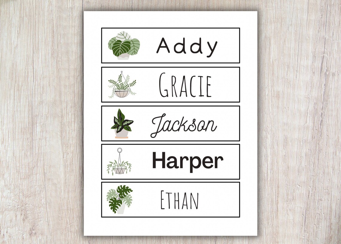 Modern Farmhouse Classroom Name Tags / Printable Name Tags / Boho ...