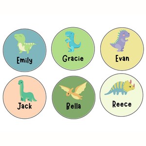Dinosaur Classroom Editable Round Label Door Display Template for ...