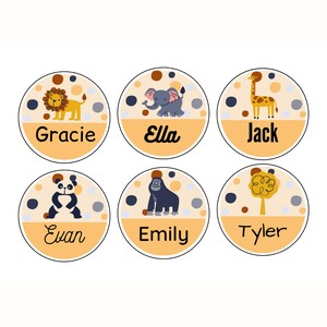 Safari Theme Classroom Organization Bundle / Zoo Name Tag Templates for ...
