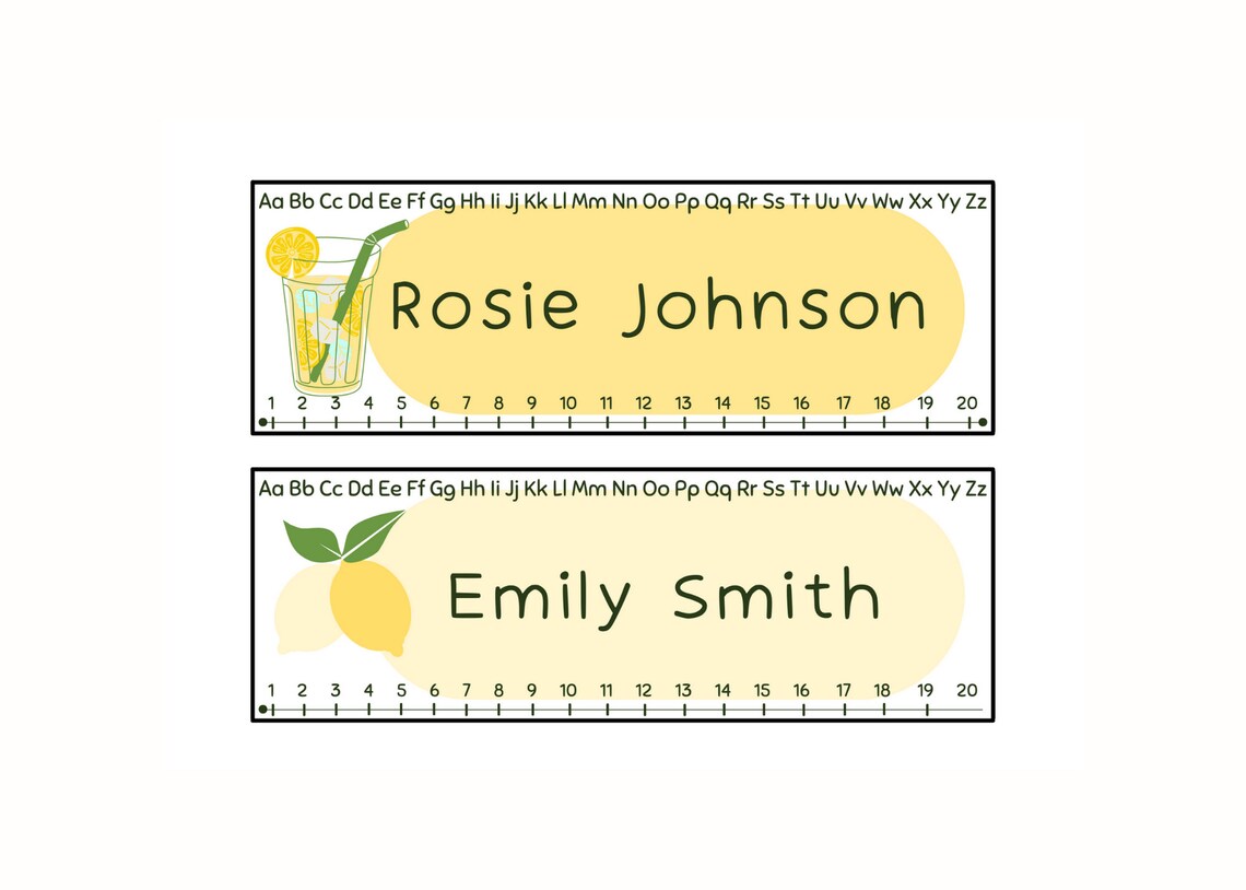Lemonade Stand Classroom Organization Bundle / Name Tag Templates for ...