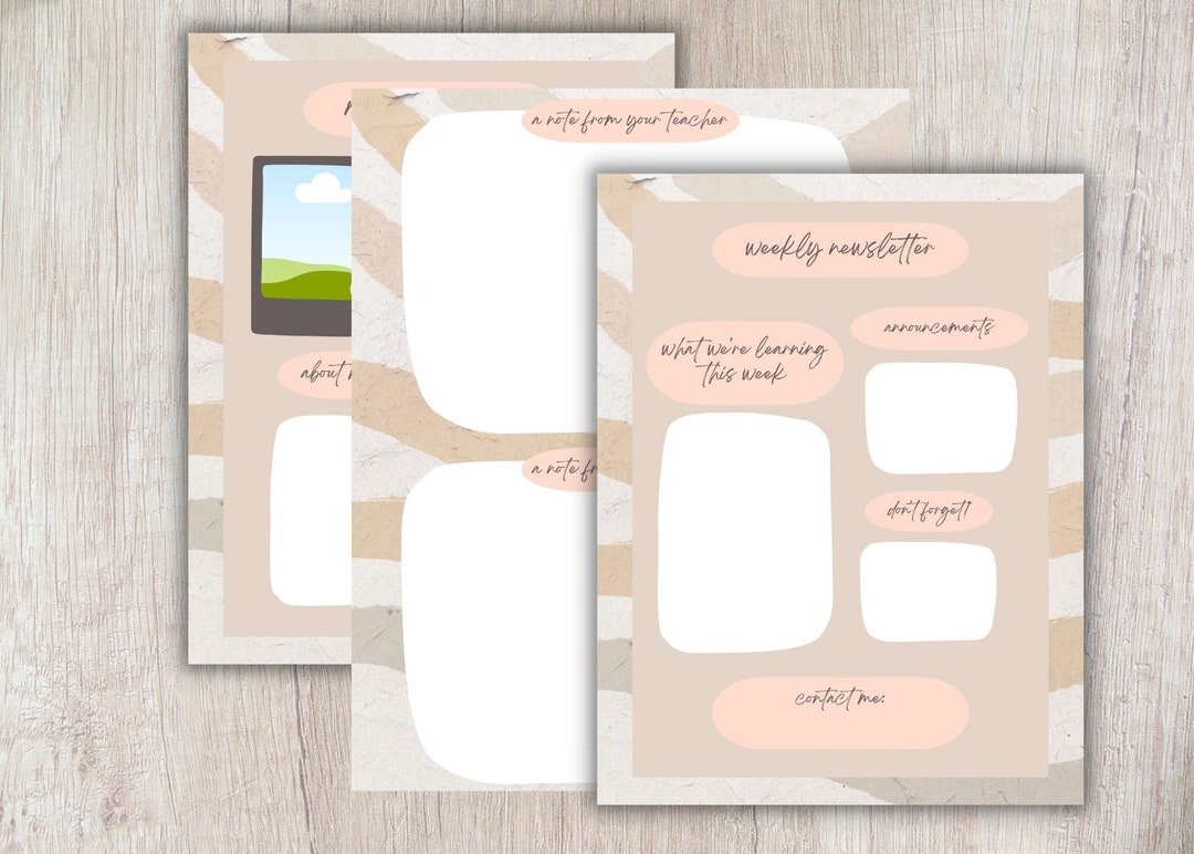 Teacher Template Bundle / Fully Editable / Boho Neutral / Meet the ...