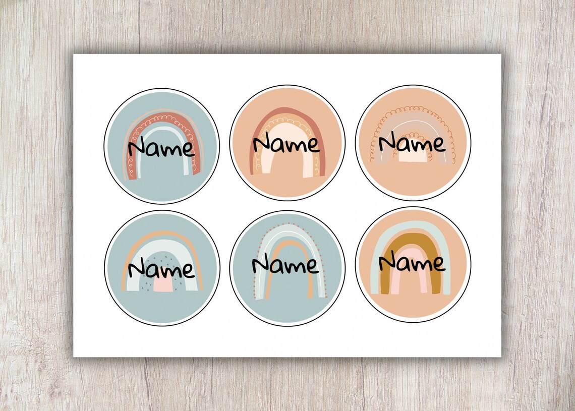 EDITABLE Boho Rainbow Classroom Bundle / Boho Rainbow - Etsy