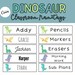 Dinosaur Themed Classroom Printable Labels / Editable Name Tags for ...