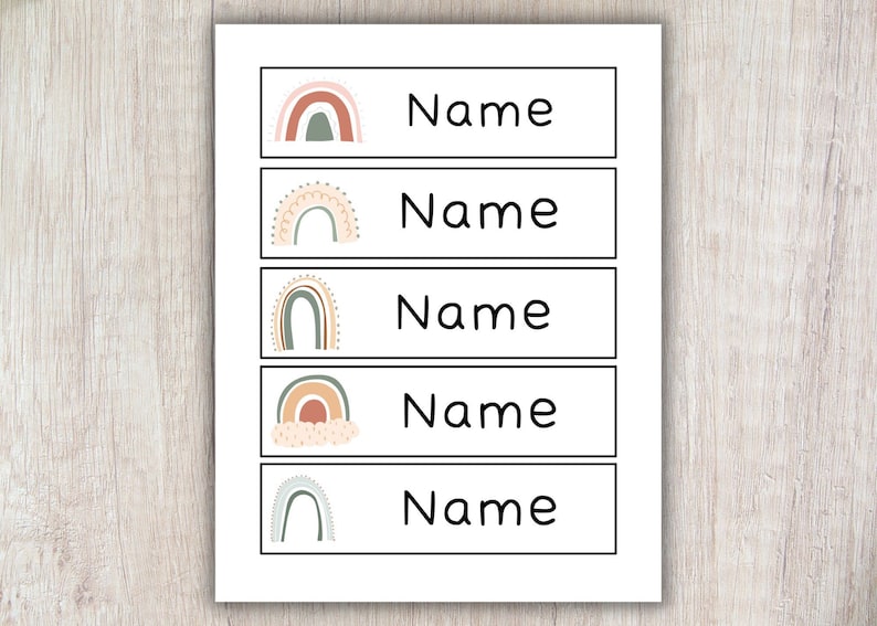 EDITABLE Boho Rainbow Classroom Bundle / Boho Rainbow Classroom Decor ...