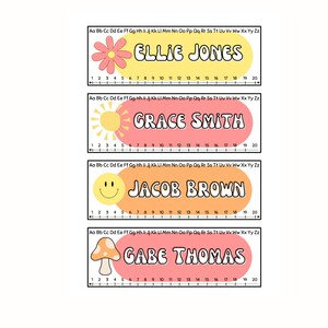 Retro Groovy 70s Classroom Desk Labels / Elementary School Name Plates ...