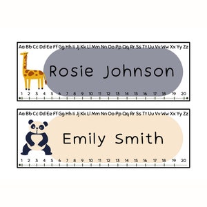 Safari Theme Classroom Organization Bundle / Zoo Name Tag Templates for ...