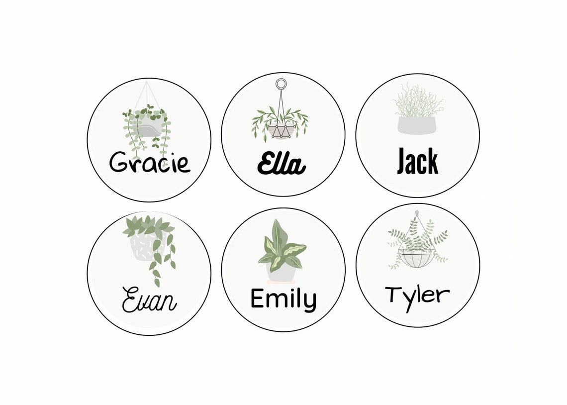 Modern Farmhouse Classroom Organization Bundle / Name Tag Templates for ...