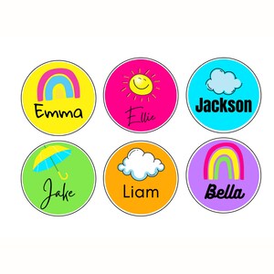 Printable Rainbow Theme Classroom Labels / Editable Name Tags / School ...