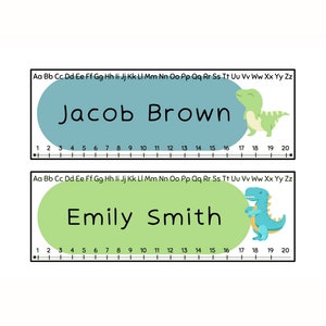 Dinosaur Classroom Editable Desk Name Plate Template / Customizable ...