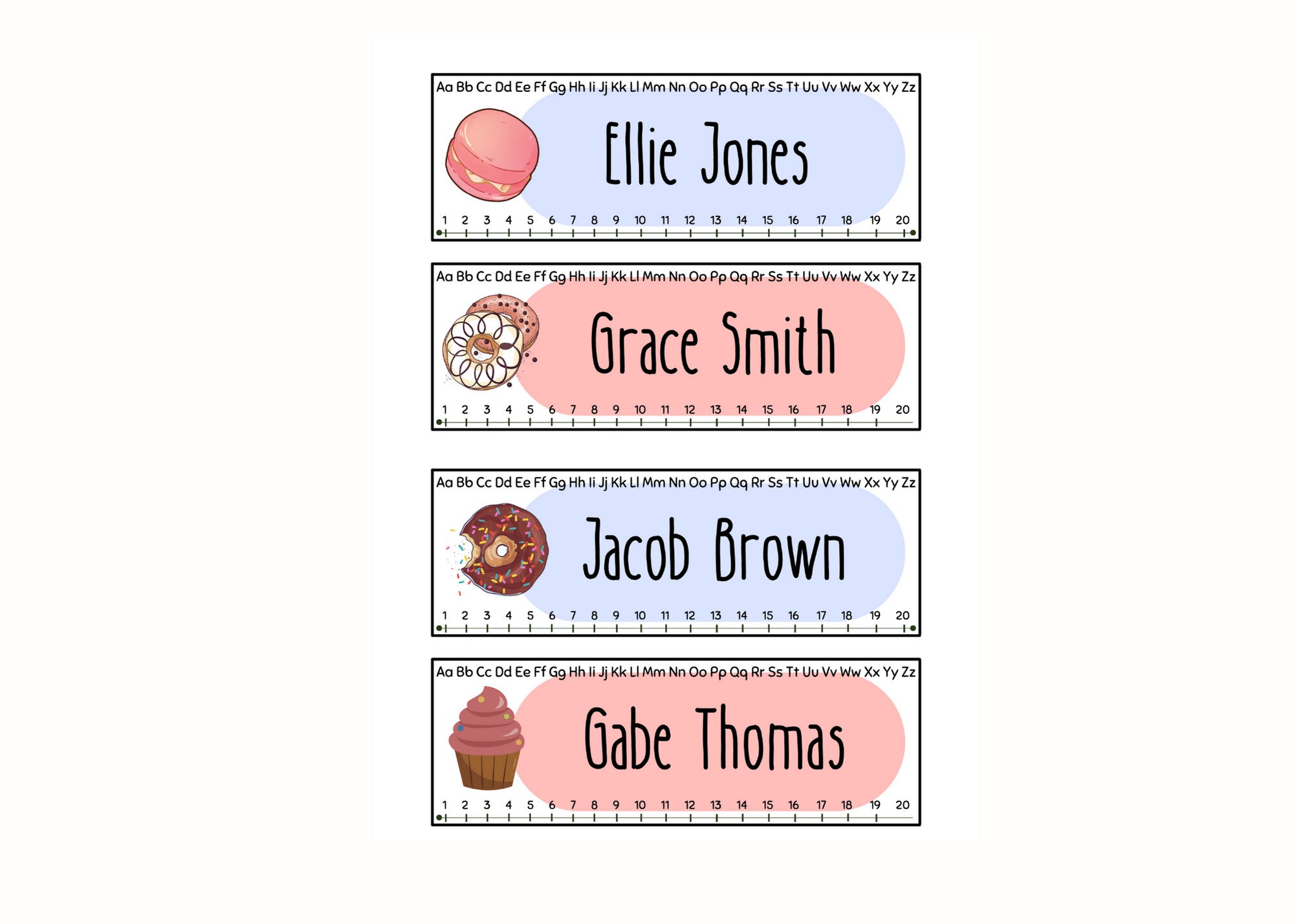 Sweet Shop Theme Classroom Desk Labels / Elementary School Name Plates ...
