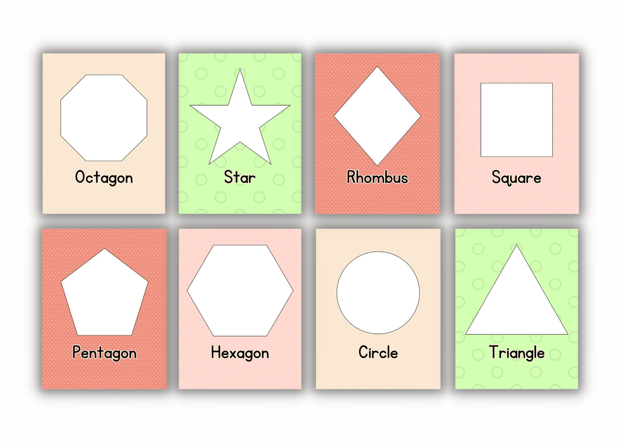 Printable Classroom Shape Poster Template / Editable Elementary School ...