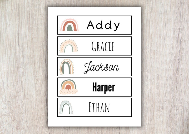 EDITABLE Boho Rainbow Classroom Bundle / Boho Rainbow Classroom Decor ...