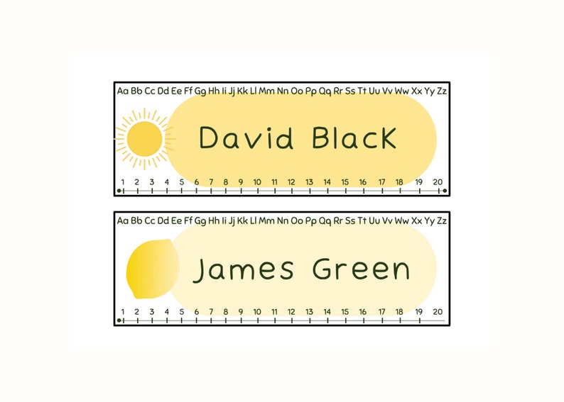 Lemonade Stand Classroom Organization Bundle / Name Tag Templates for ...