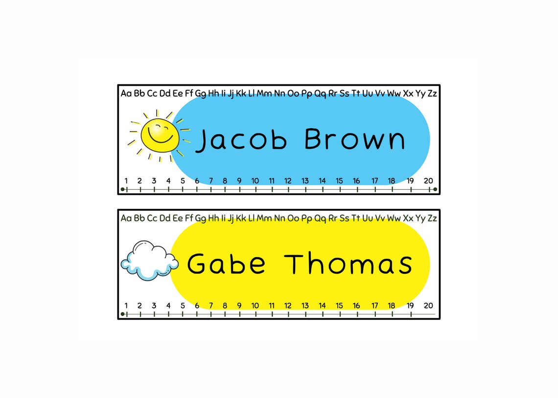 Printable Name Tags / Printable Label / Canva Template / - Etsy