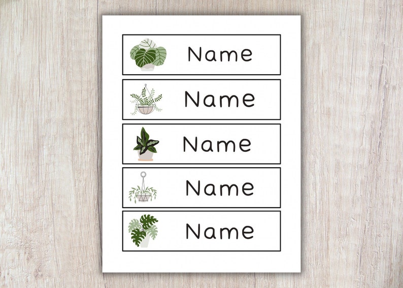 Modern Farmhouse Classroom Name Tags / Printable Name Tags / Boho ...