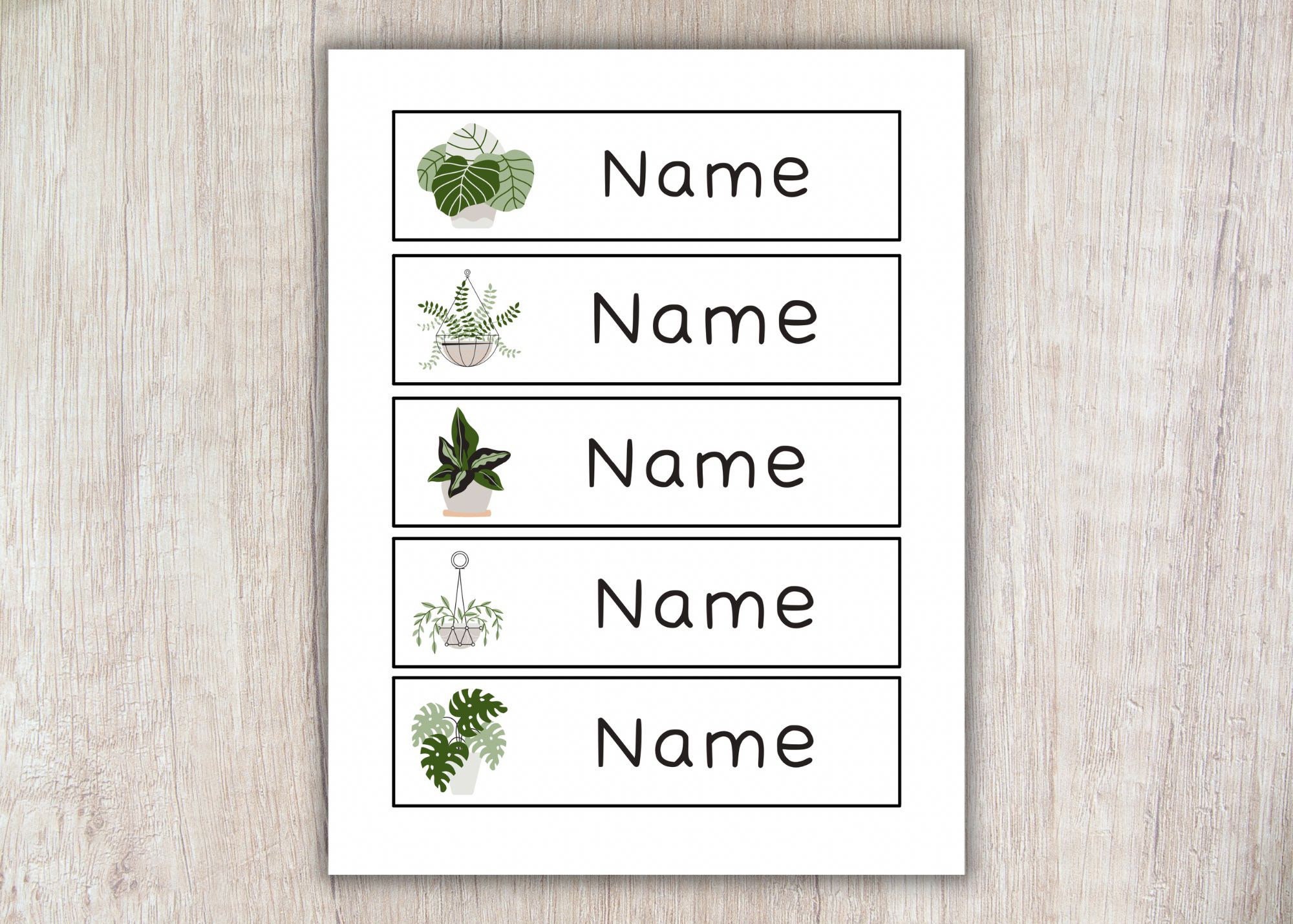 Modern Farmhouse Classroom Name Tags / Printable Name Tags / Boho ...