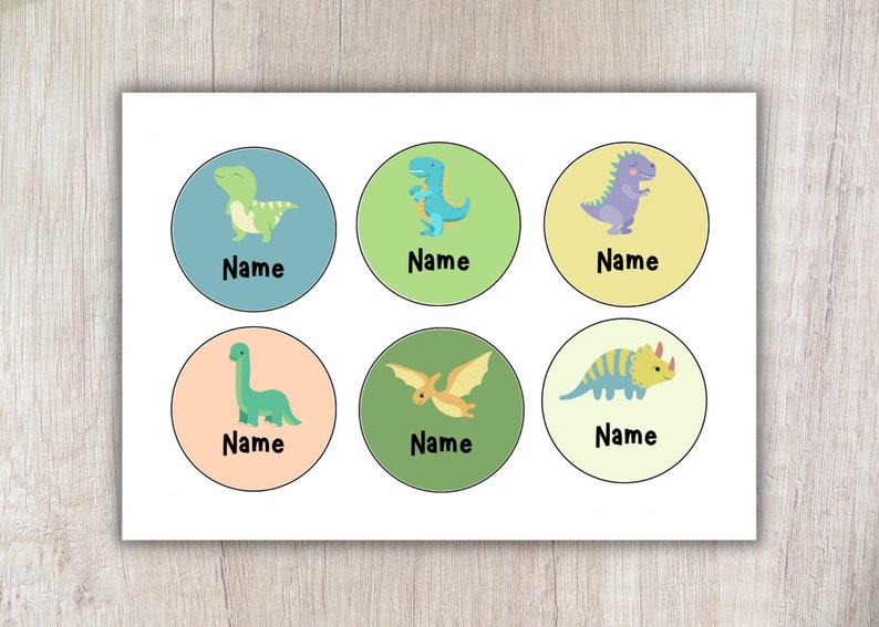 Editable Dinosaur Labels & Name Tags for Elementary School - Etsy