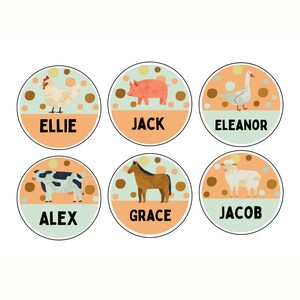 Farm Animals Classroom Name Tags / Printable Name Tags / Barn Theme ...