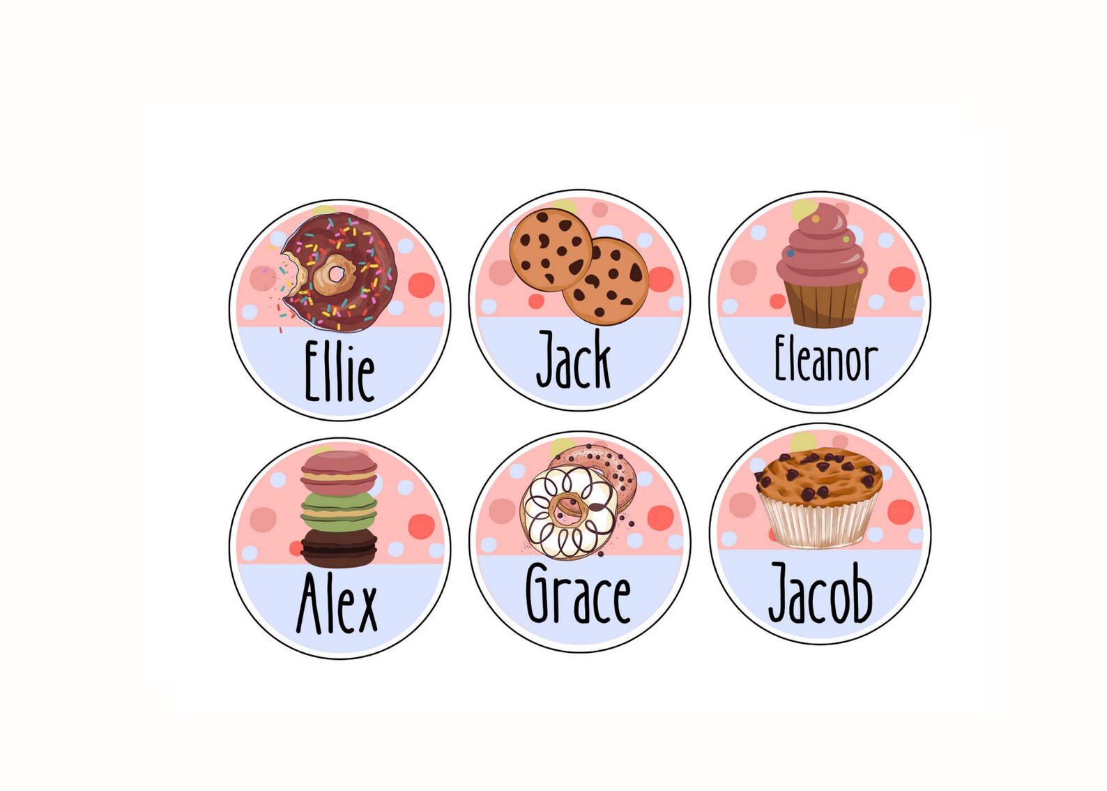 Sweet Shop Classroom Name Tags / Printable Name Tags / Donut Theme ...