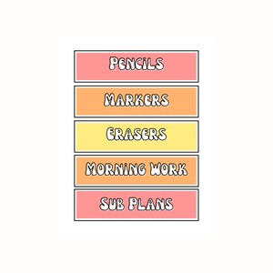 Editable Name Tags / Retro Theme Classroom / Groovy 70s Style Kids ...