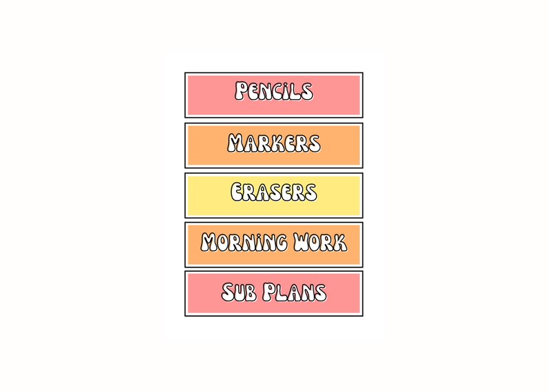 Editable Name Tags / Retro Theme Classroom / Groovy 70s Style Kids ...
