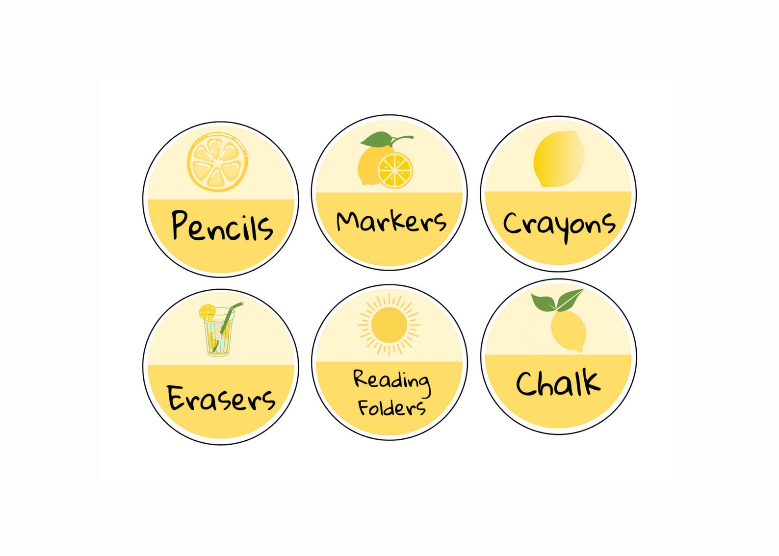 Lemonade Stand Classroom Organization Bundle / Name Tag Templates for ...