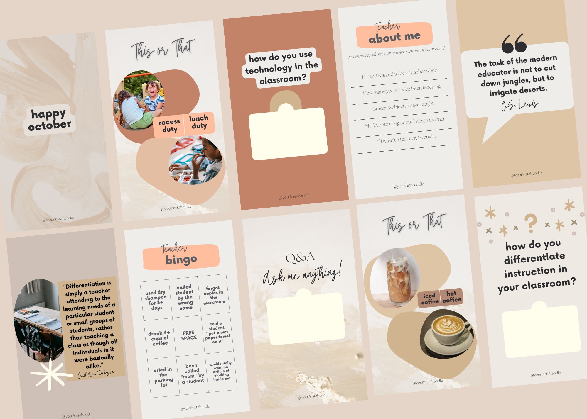 HUGE BUNDLE of Engagement Boosting Social Media Posts / Instagram ...
